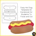 Hot Dog Craft - Summer Craft Pattern - Hot Dog Template - Picnic - BBQ ...