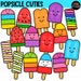 Popsicle Cuties Clipart - With and Without Faces - Summer - Frozen ...