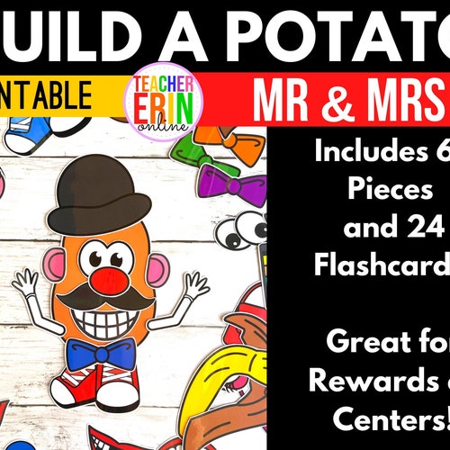 Build A Mr Potato and Mrs Potato Head and Accessories Dress - Etsy