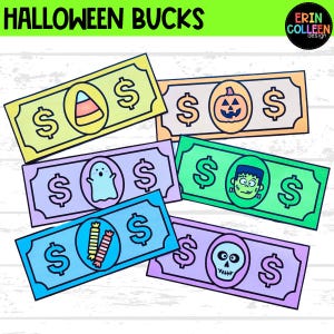 Halloween Play Money Printable Bucks - Cash Rewards, Behavior ...