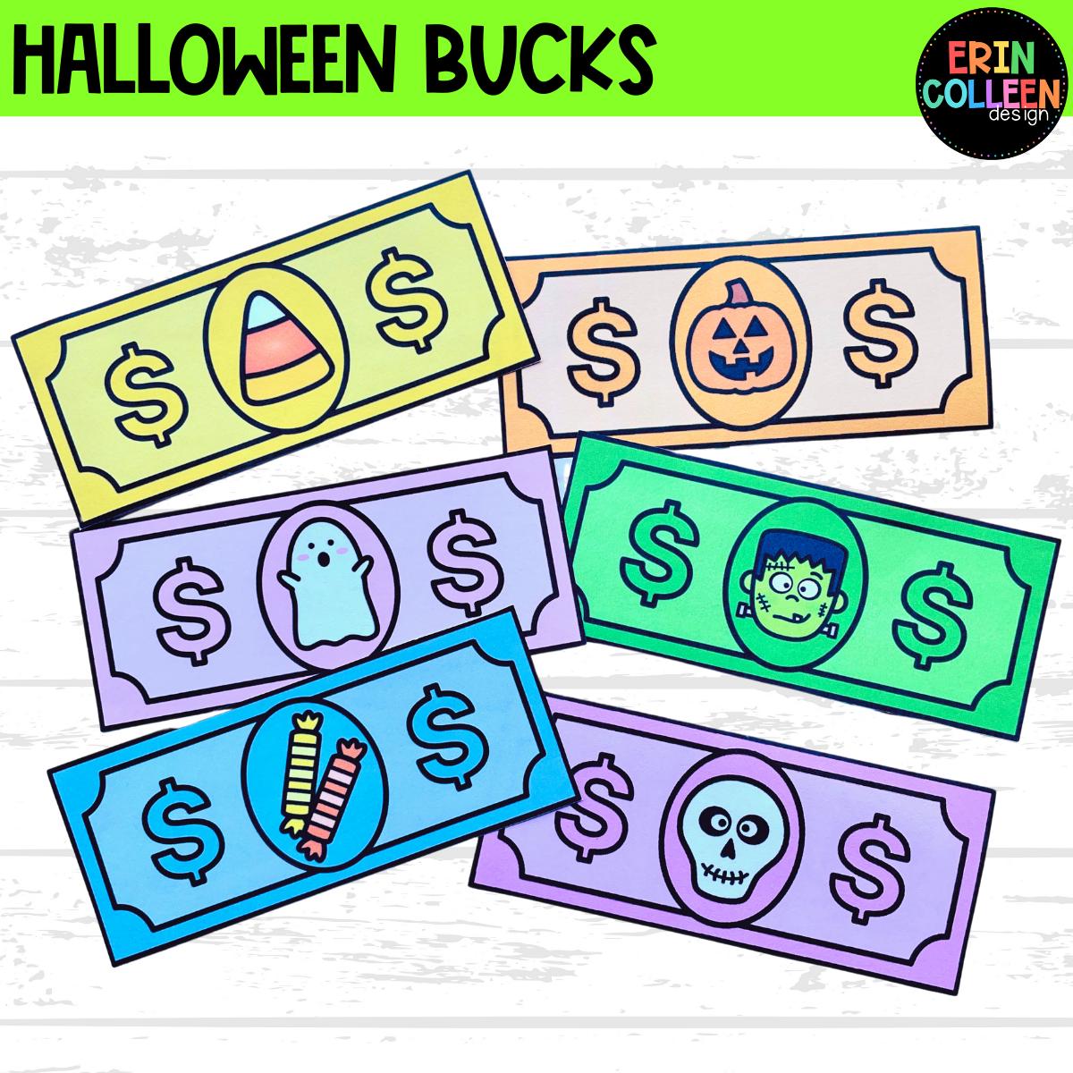 Halloween Play Money Printable Bucks - Cash Rewards, Behavior ...
