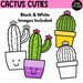 Cactus Cuties Clipart - With and Without Faces - Summer - Potted Plant ...