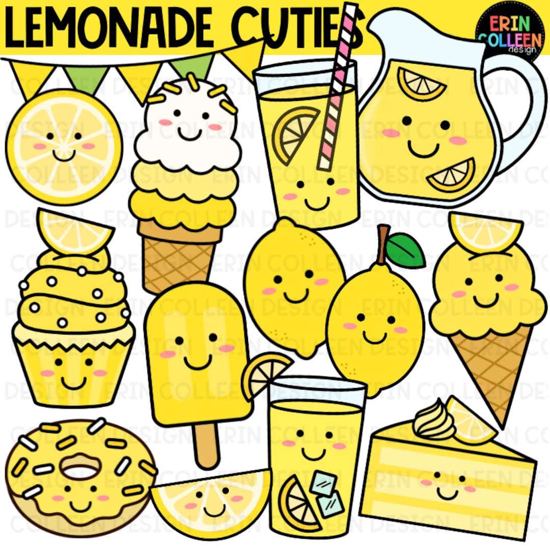 Lemonade Cuties Clipart - Summer - Lemonade Stand - Lemons - Lemon Food ...