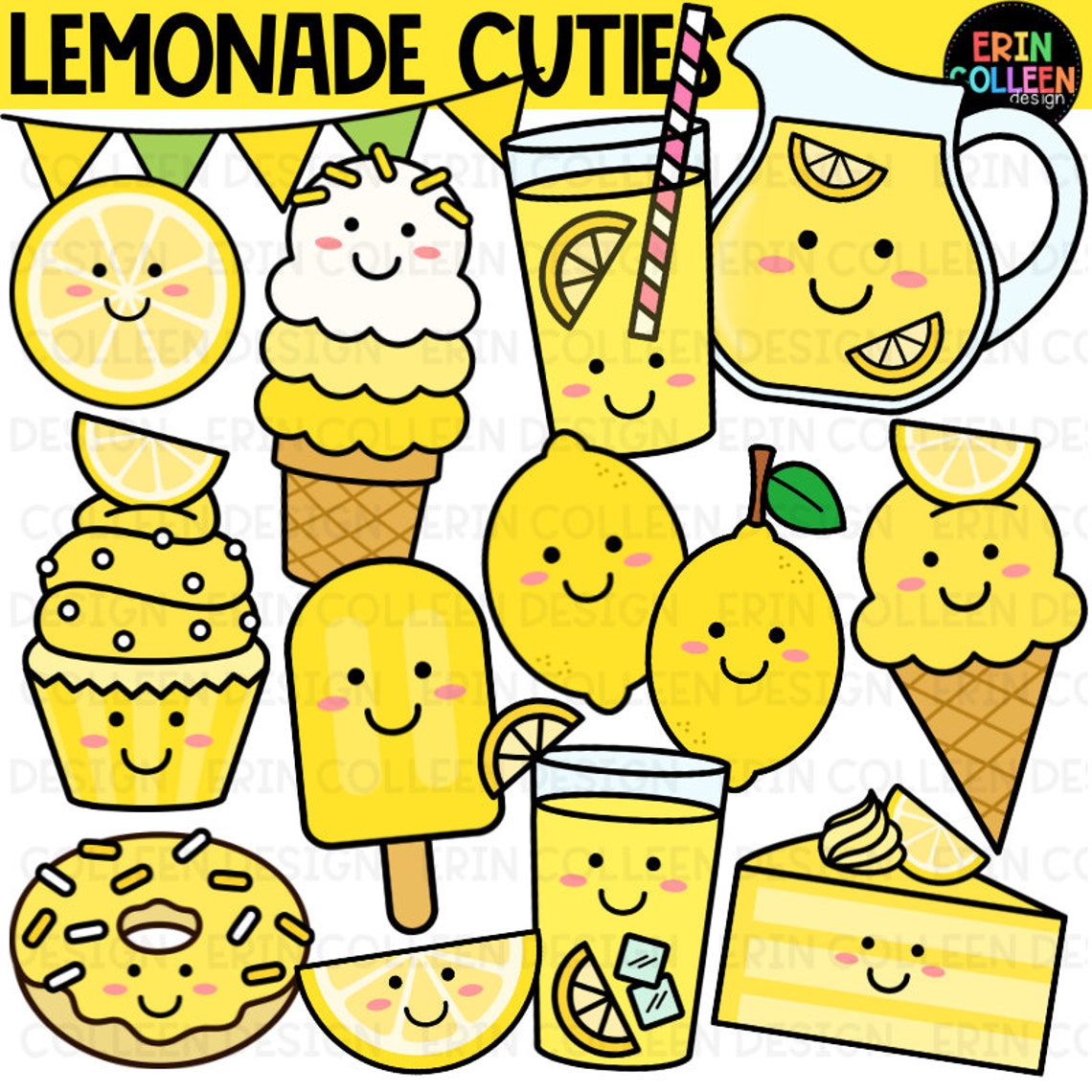 Lemonade Cuties Clipart Summer Lemonade Stand Lemons Lemon Food Sweets ...