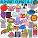 Alphabet Clipart, A-Z, ABC, A to Z Clipart, Letters, School, Phonics ...