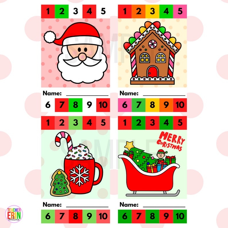 Christmas Punch Cards for Rewards, Behavior, Classroom Management ...