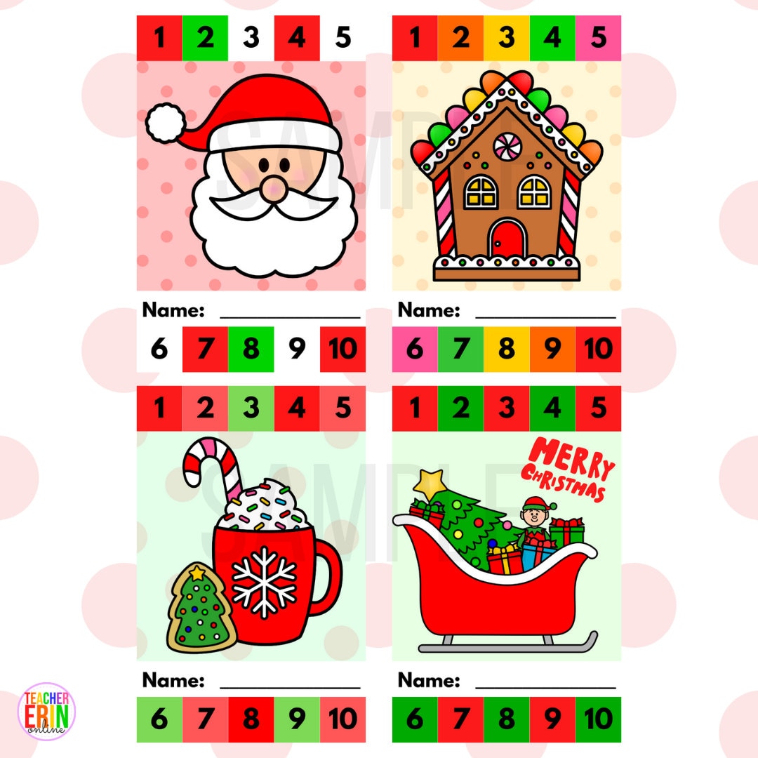 Christmas Punch Cards for Rewards, Behavior, Classroom Management ...