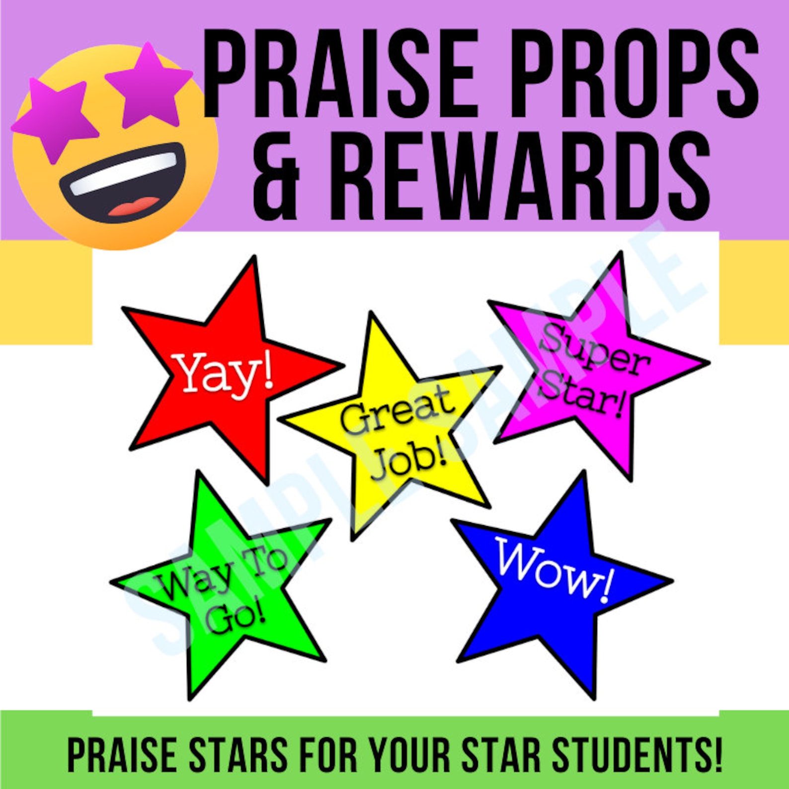 Positive Praise Props & Rewards for Online ESL Teachers PDF | Etsy