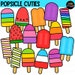 Popsicle Cuties Clipart - With and Without Faces - Summer - Frozen ...