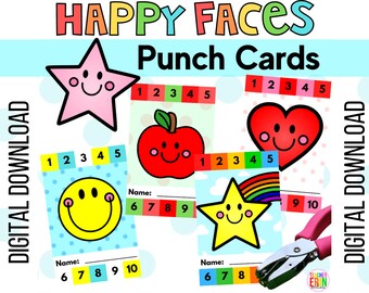 Behavior Punch Cards - Etsy