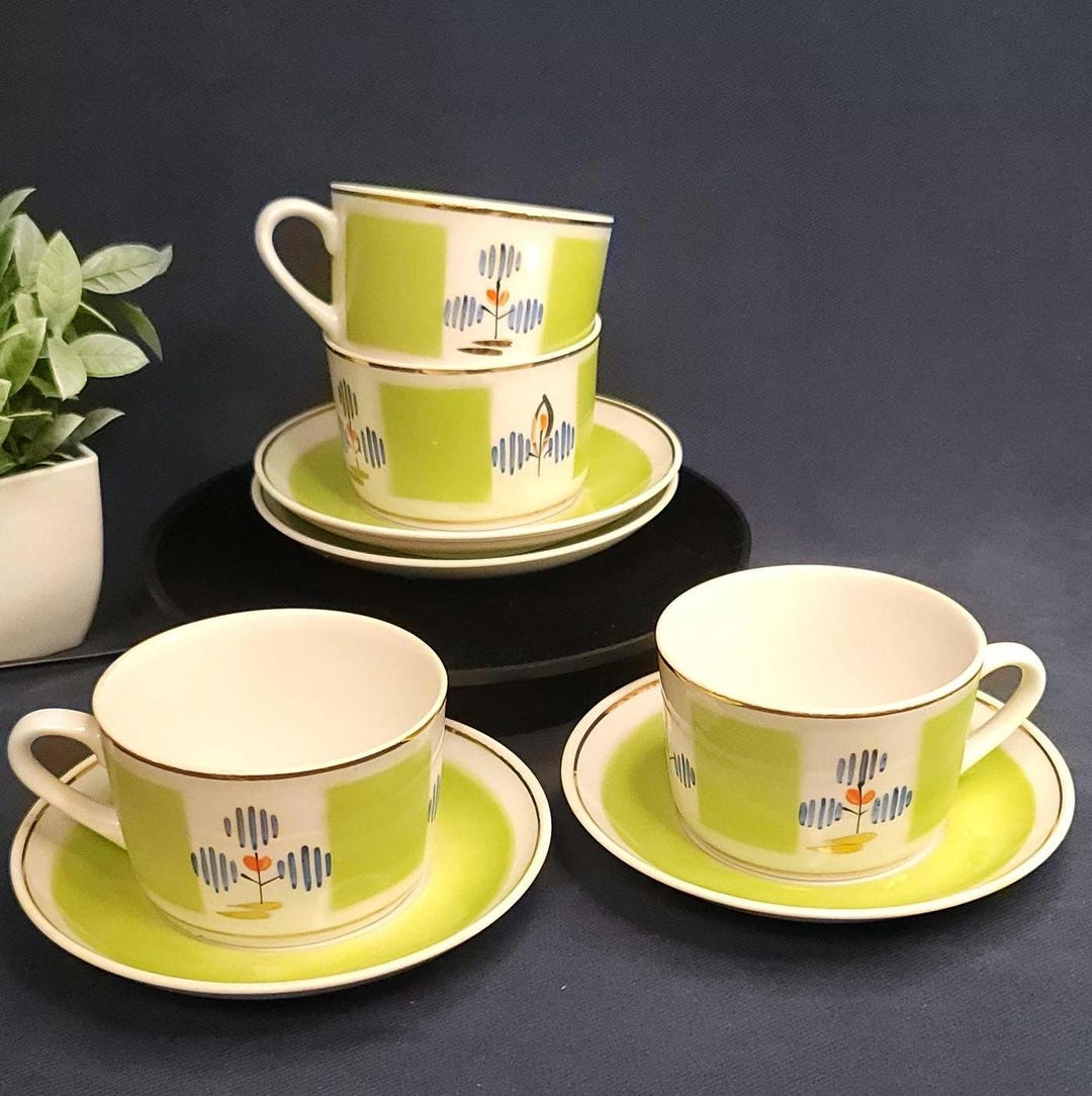 VTG - Polonsky Porcelain - Kiev - Ukraine - Under USSR - Set of 4 ...