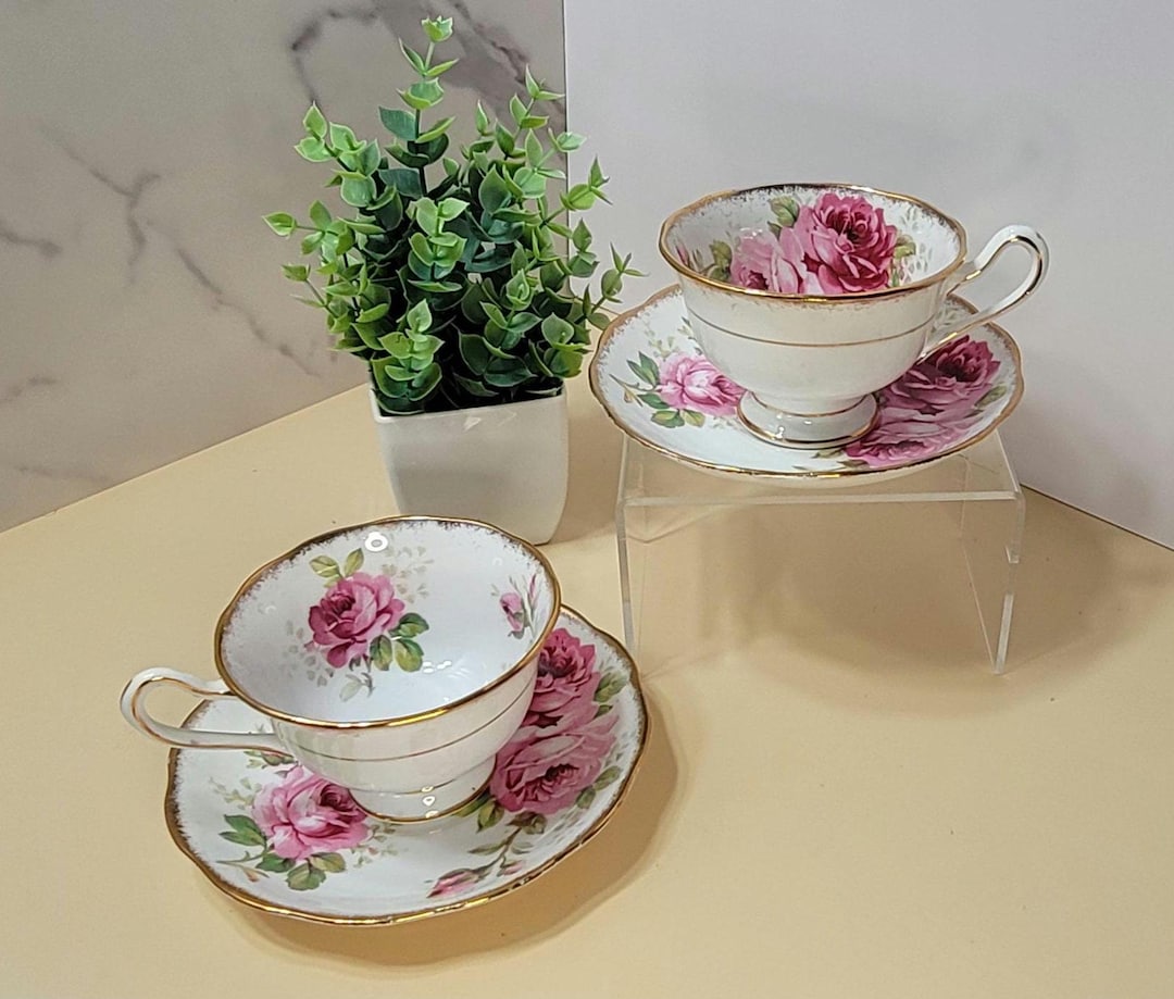 VTG - Royal Albert - American Beauty - Fine Bone China - Set of 2 Tea ...