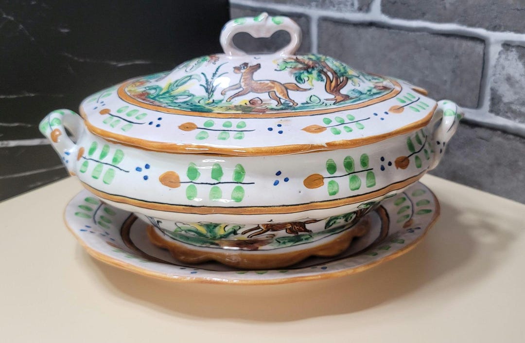 VTG - Ethan Allen Earthenware - Exclusive Made in Spain - Soup Tureen ...
