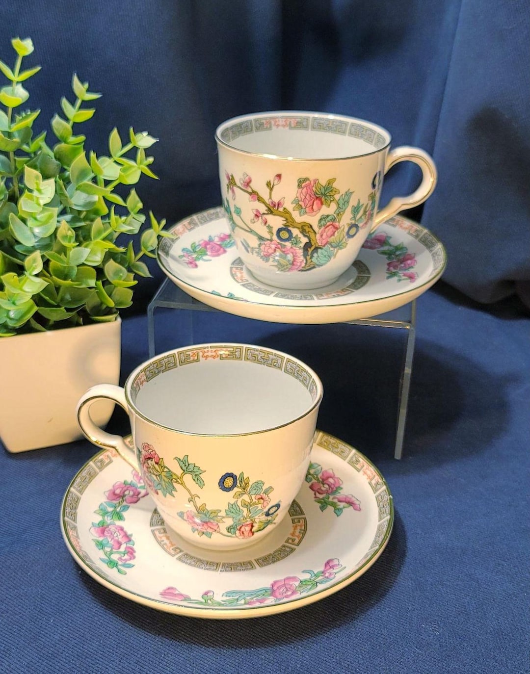 VTG - Maddock Vitreous China - Indian Tree - Set of 2 Coffee Cups ...