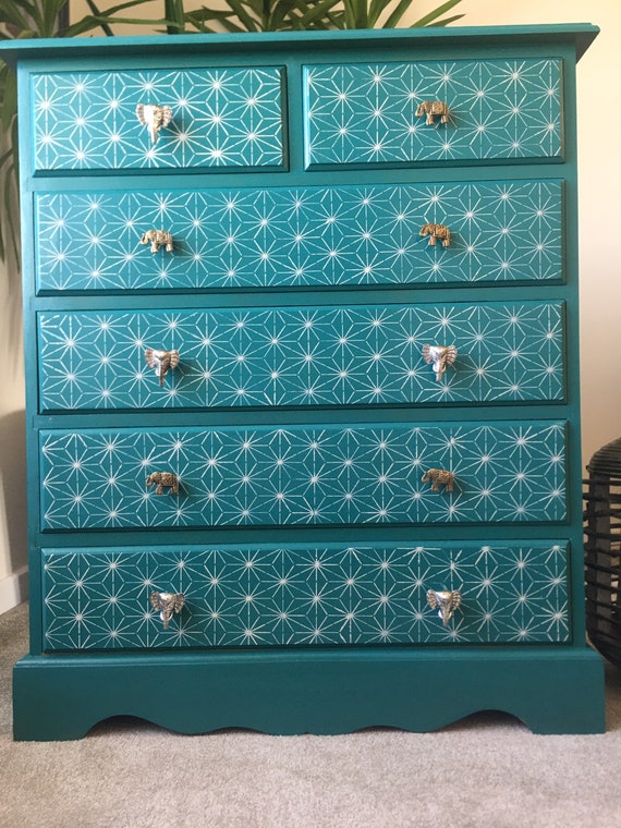 Large Double Wide Pine Chest of Drawers Custom Paint Etsy UK