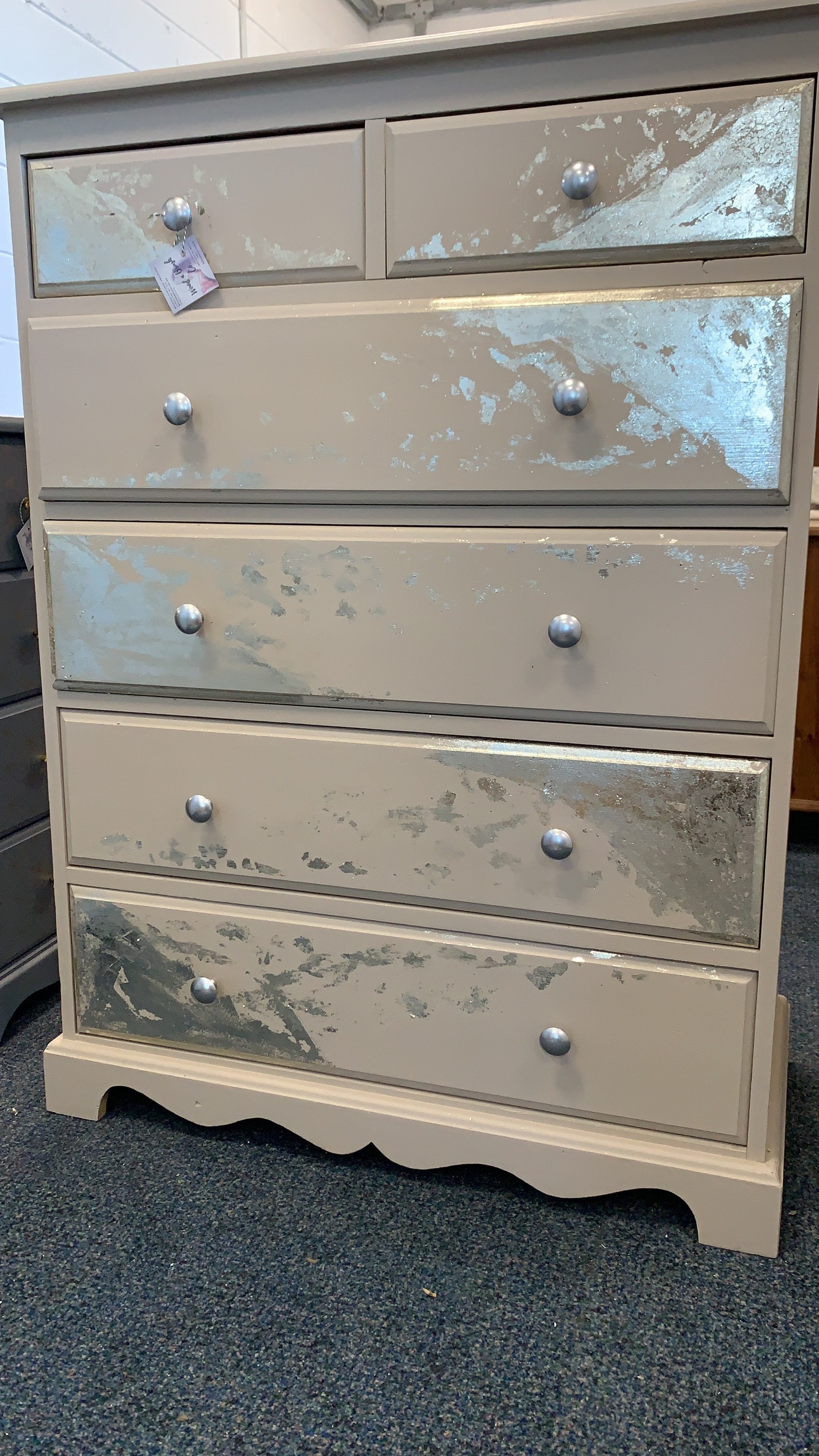 Chest of Drawers Painted Bespoke Moroccan Geometric Bee | Etsy