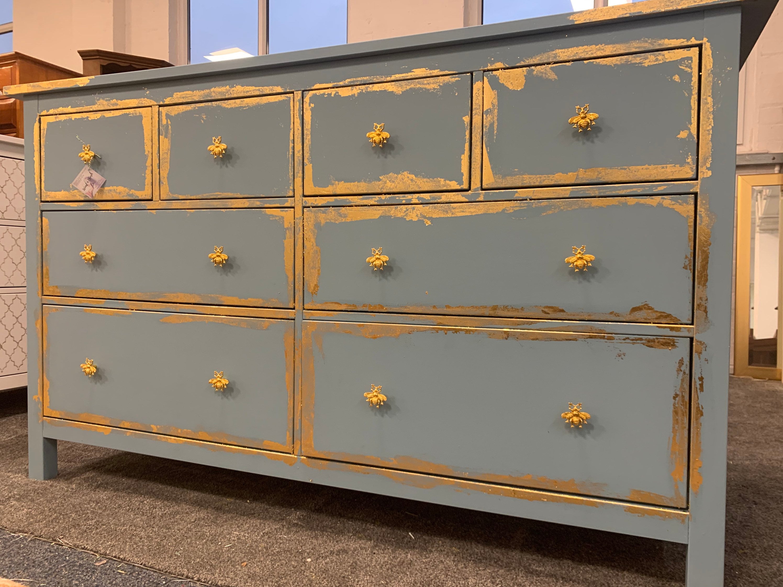 Ikea Hemnes 8 Chest of Drawers Painted Bespoke Stencilled Etsy