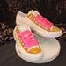 Custom Bling Gold and Ivory Pearl Converse - Etsy