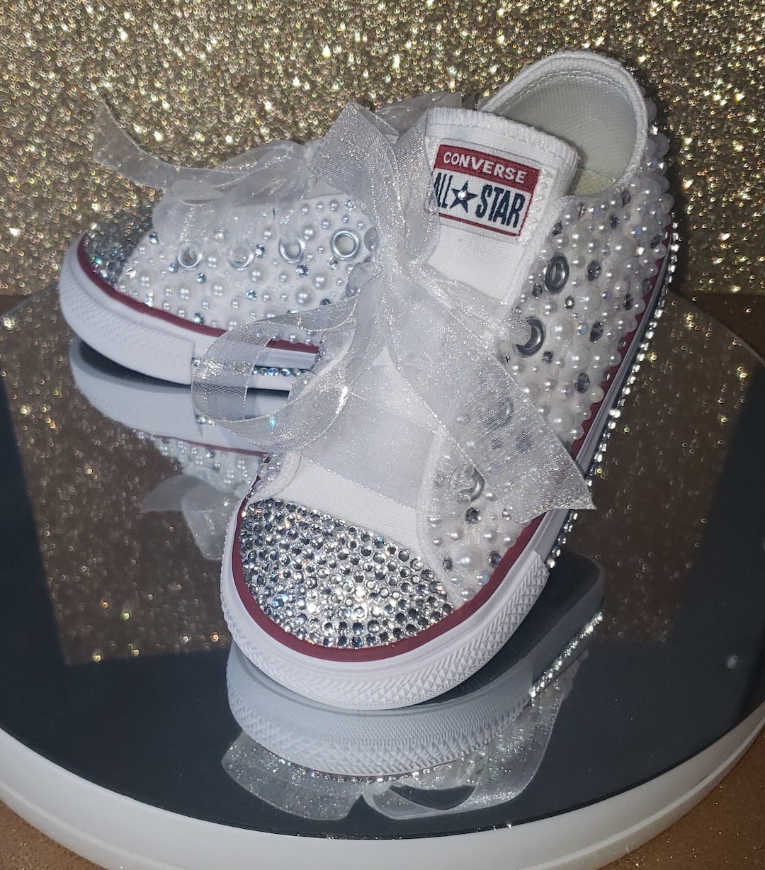 Infant and Toddler Bling Converse - Etsy