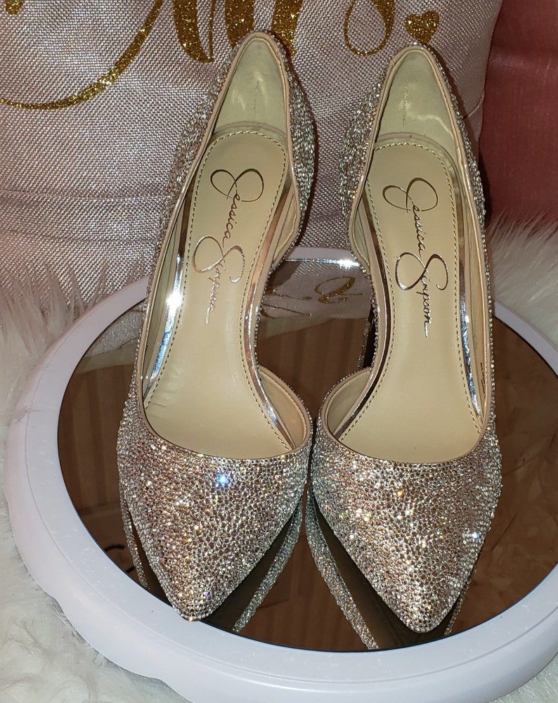 Custom Crystal Wedding Heels Rhinestone Wedding Shoes - Etsy