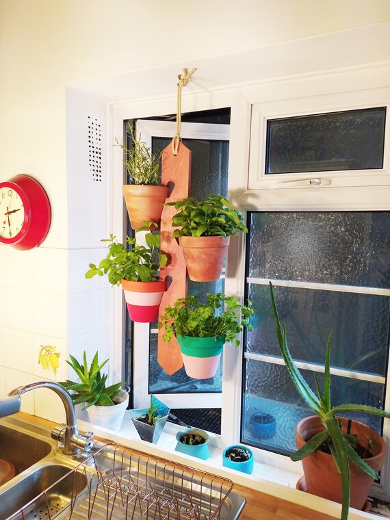 Potnotch Wooden Plant Pot Hanger | Etsy