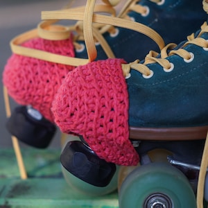 Red Toe Guards, Roller Skate Toe Caps, Crochet Toe Guards, Colorful ...