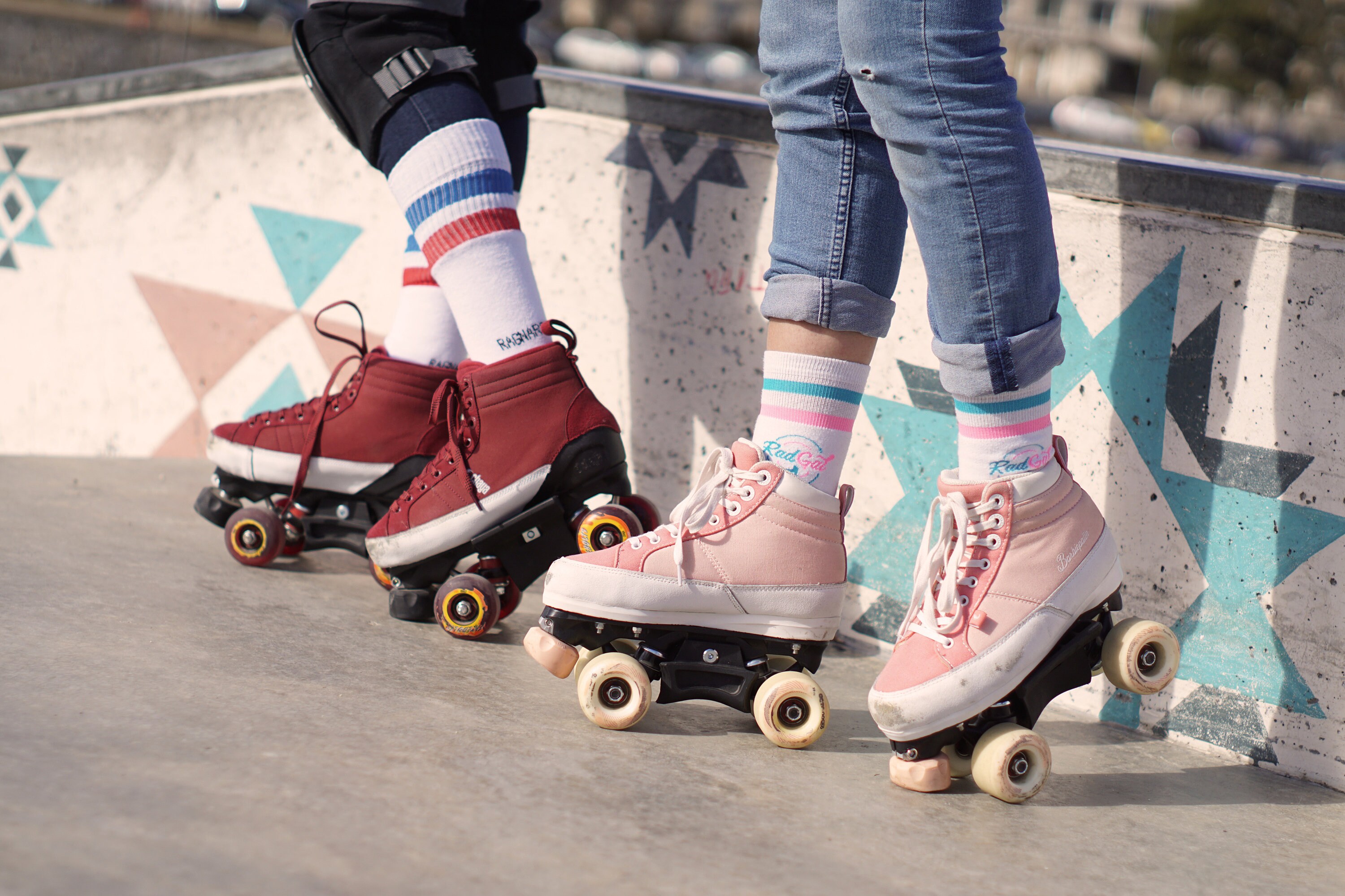 Ragnaroll Pro Skate Socks, Roller Skate Socks, Padded Sports Socks ...