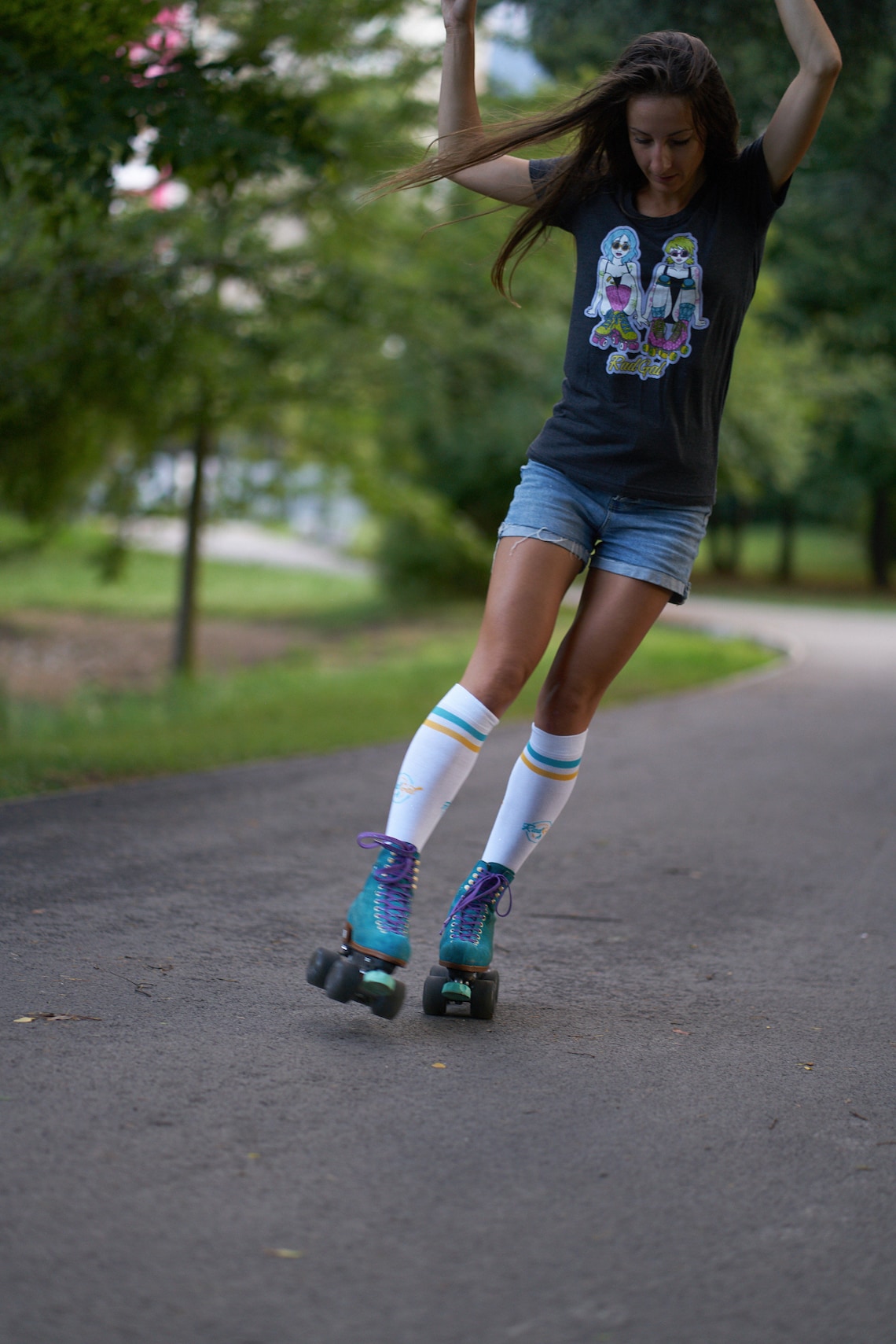 Roller Skate Socks Knee High Socks Skate Socks Stripe | Etsy