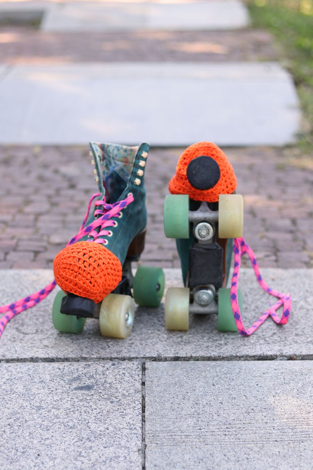 Orange Toe Guards for Roller Skates, Roller Skate Accessories, Knit ...