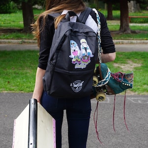 Roller Skate Backpack, Roller Skate Accessory, Black Backpack, Roller ...