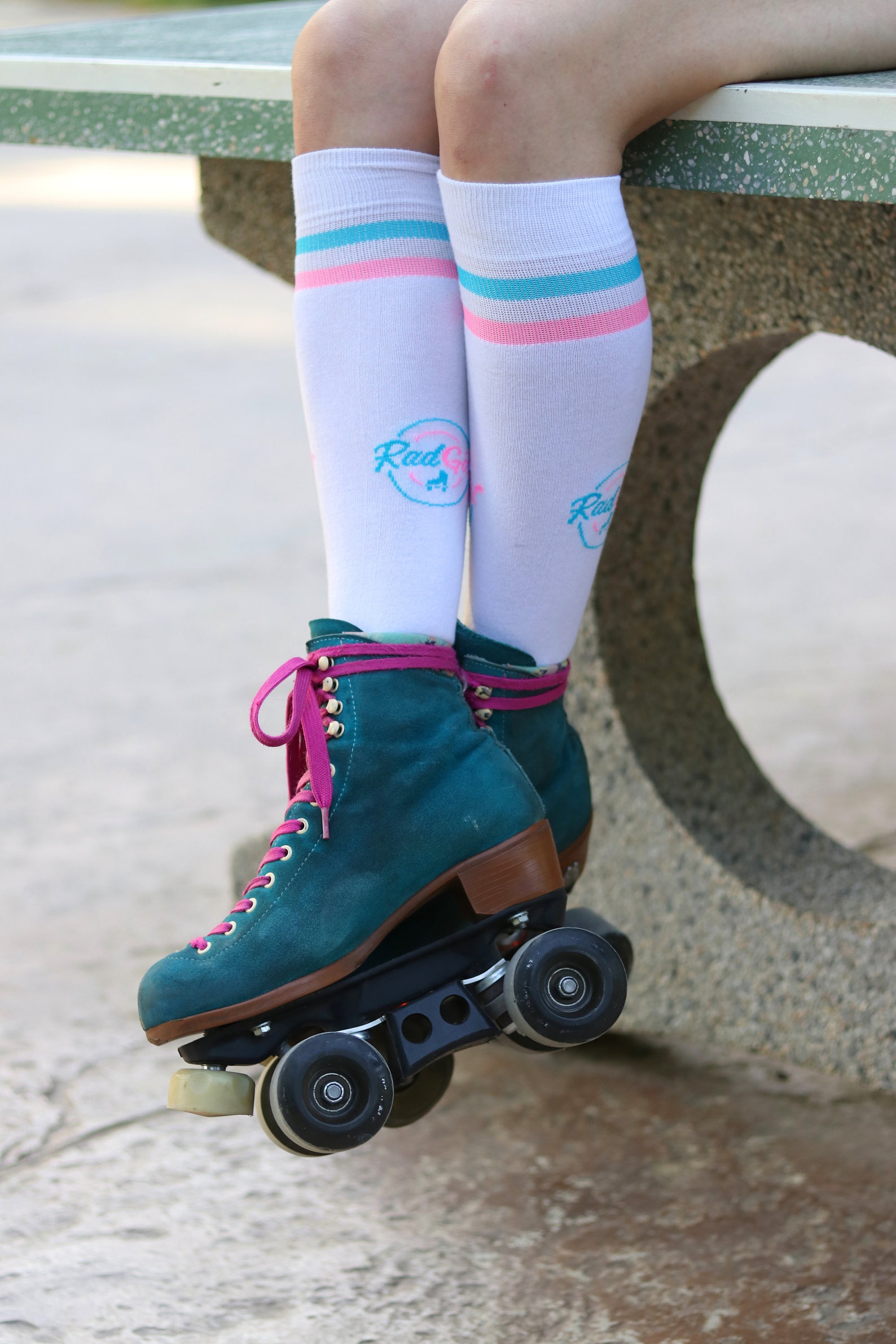 Roller Skate Socks Knee High Socks Skate Socks Stripe | Etsy