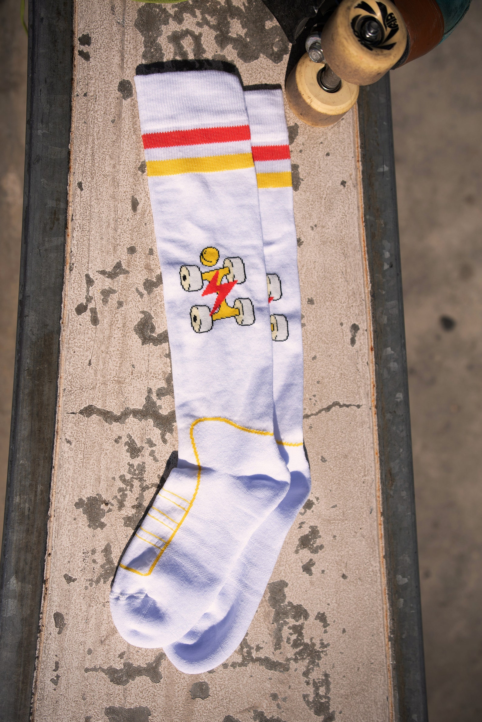 Roller Skate Socks, Quad Skate Socks, White Roller Skates Socks With ...