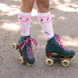 Roller Skate Knee Socks, Roller Skate Accessories, Knee High Socks ...