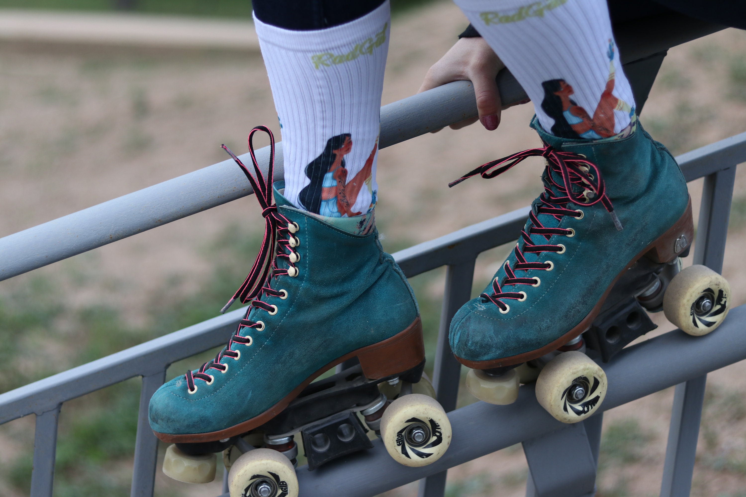 Roller Skate Socks, Pocahontas on Skates, Gift for Skater, Roller ...