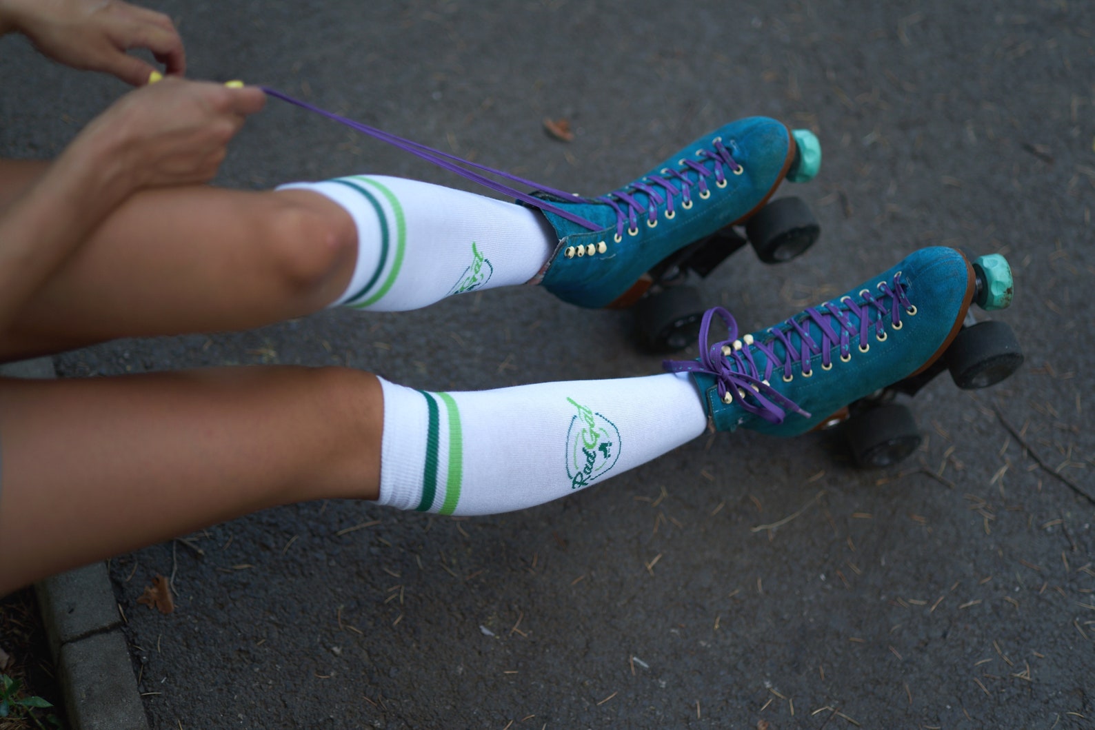 Roller Derby Socks Set Of 3 Roller Skate Socks Knee High Etsy