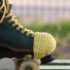Red Toe Guards, Roller Skate Toe Caps, Crochet Toe Guards, Colorful ...