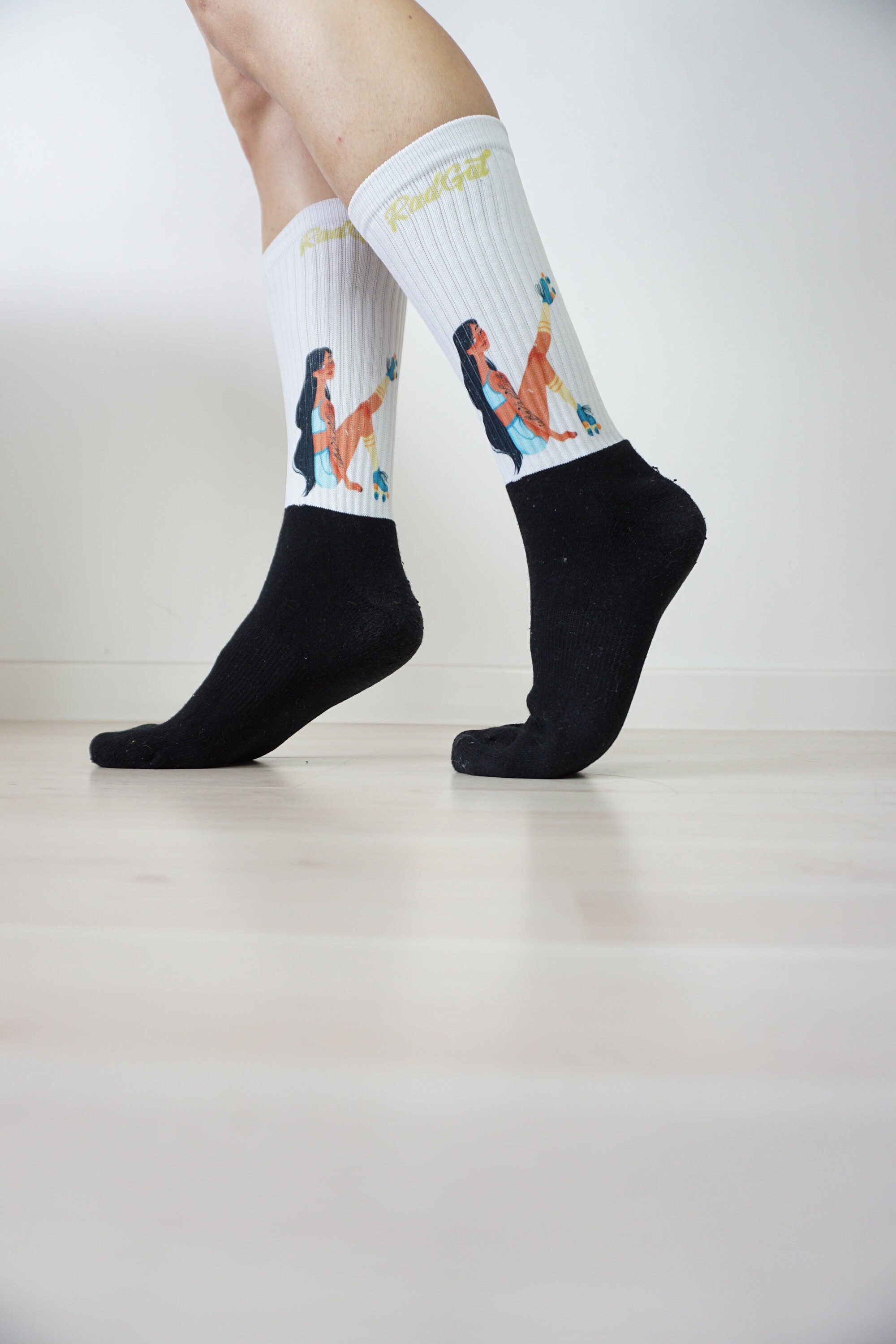 Roller Skate Socks, Pocahontas on Skates, Gift for Skater, Roller ...