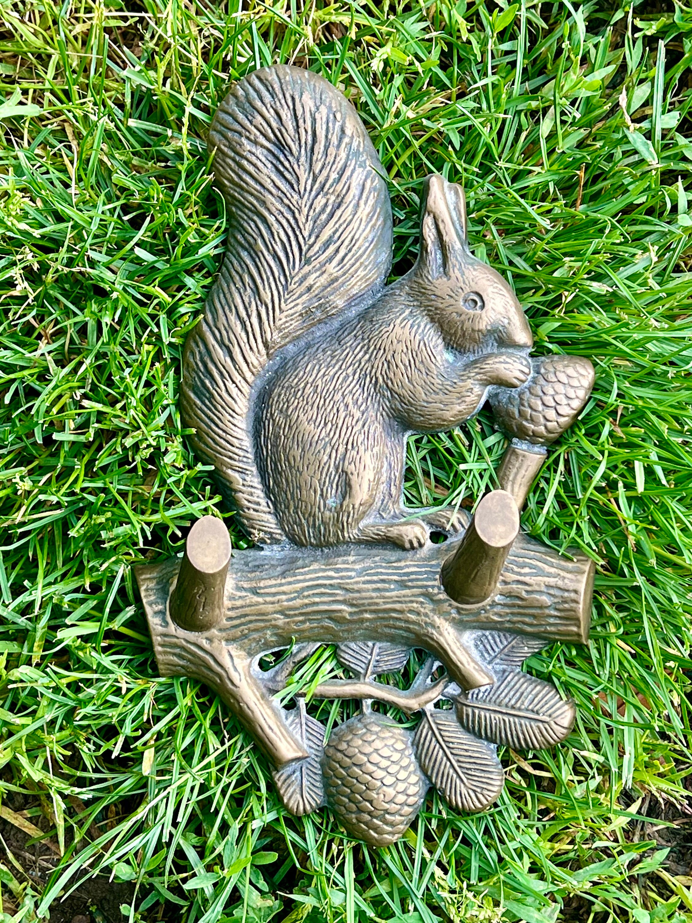 Squirrel Brass Vintage Hanger Beautiful Vintage Brass Coat Hanger in ...