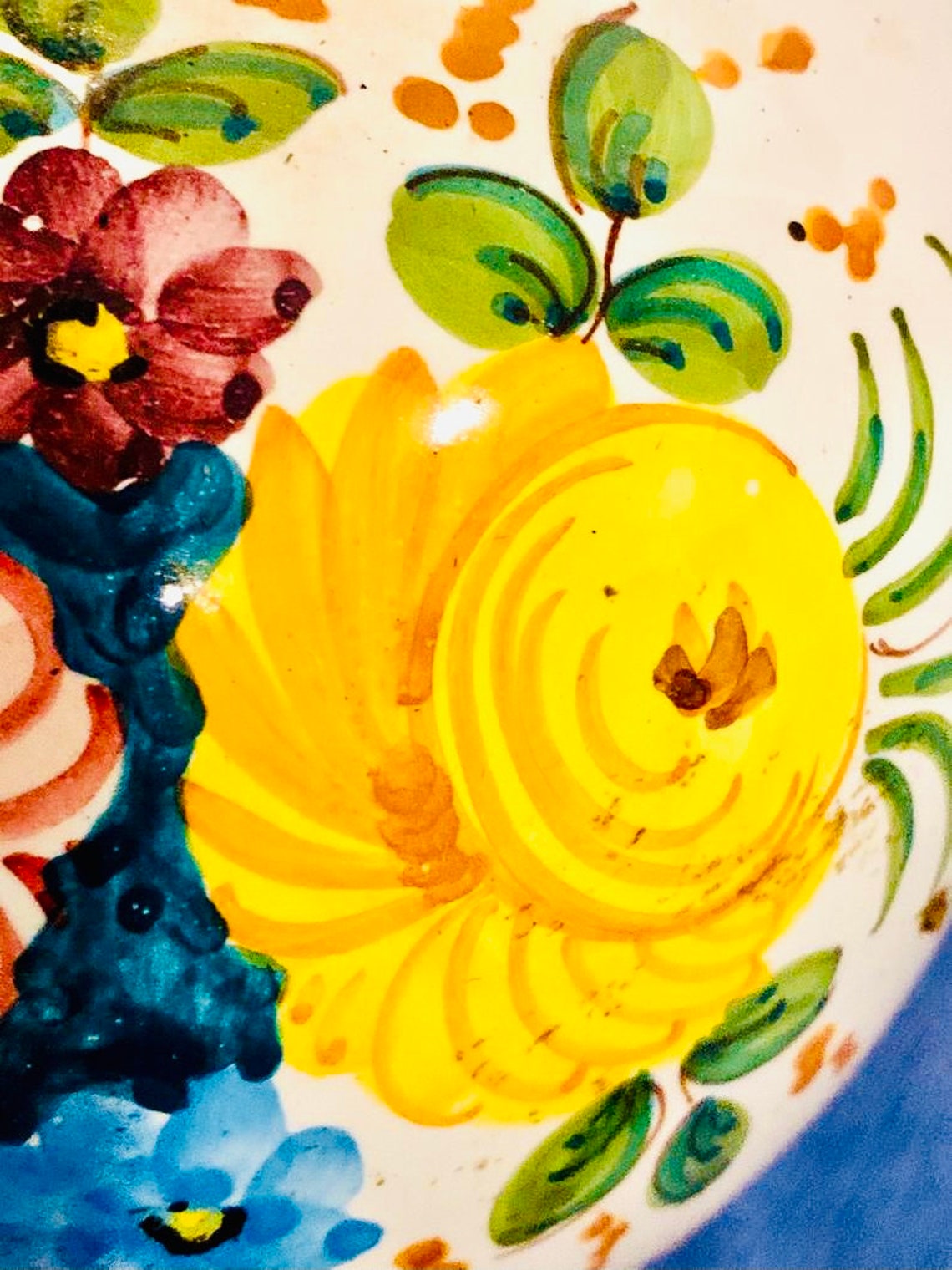 Deruta Vintage Pitcher Italian Large Handpainted Pitcher Beautiful ...