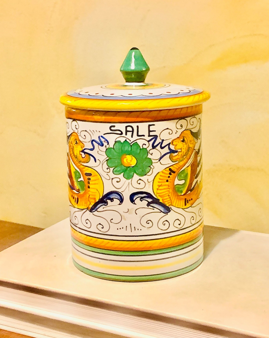 Deruta Vintage Pottery Raffaelesco Beautiful Jar Vintage Jar - Etsy