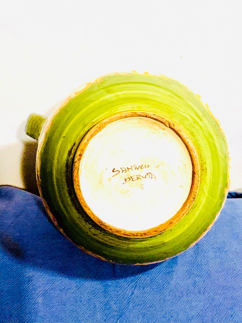 Deruta Vintage Pitcher Italian Large Handpainted Pitcher Beautiful ...