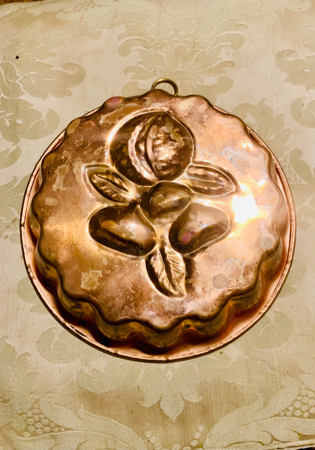 Vintage Copper Italian Antique Copper Mold Vintage Copper Pudding Mold ...