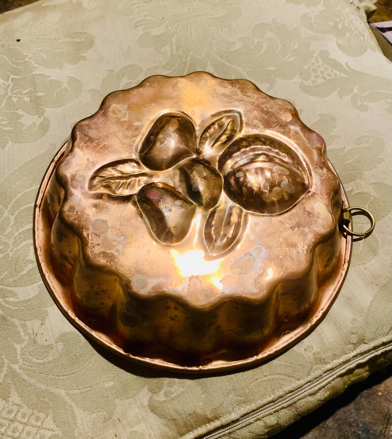 Vintage Copper Italian Antique Copper Mold Vintage Copper Pudding Mold ...