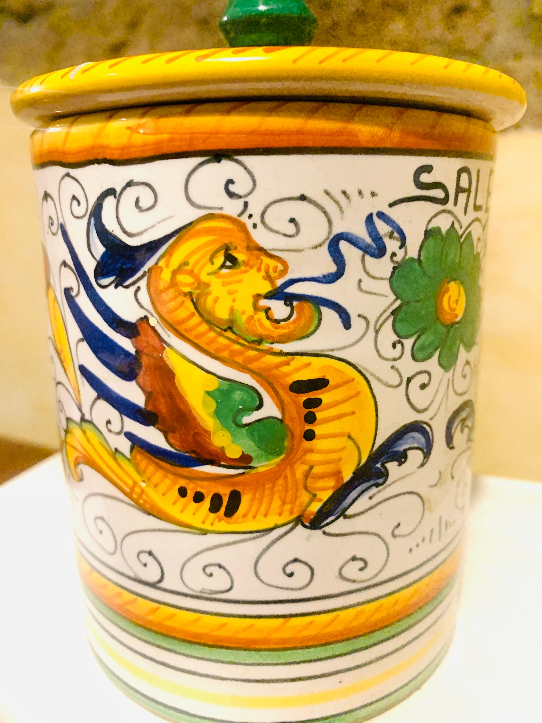 Deruta Vintage Pottery Raffaelesco Beautiful Jar Vintage Jar - Etsy