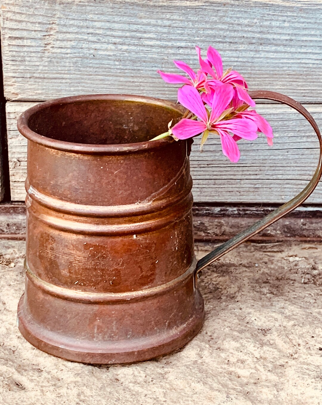 Vintage Copper Large Mug Large Antique Copper Mug Italian Vintage ...