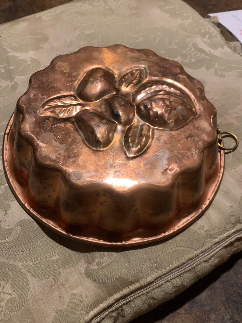 Vintage Copper Italian Antique Copper Mold Vintage Copper Pudding Mold ...