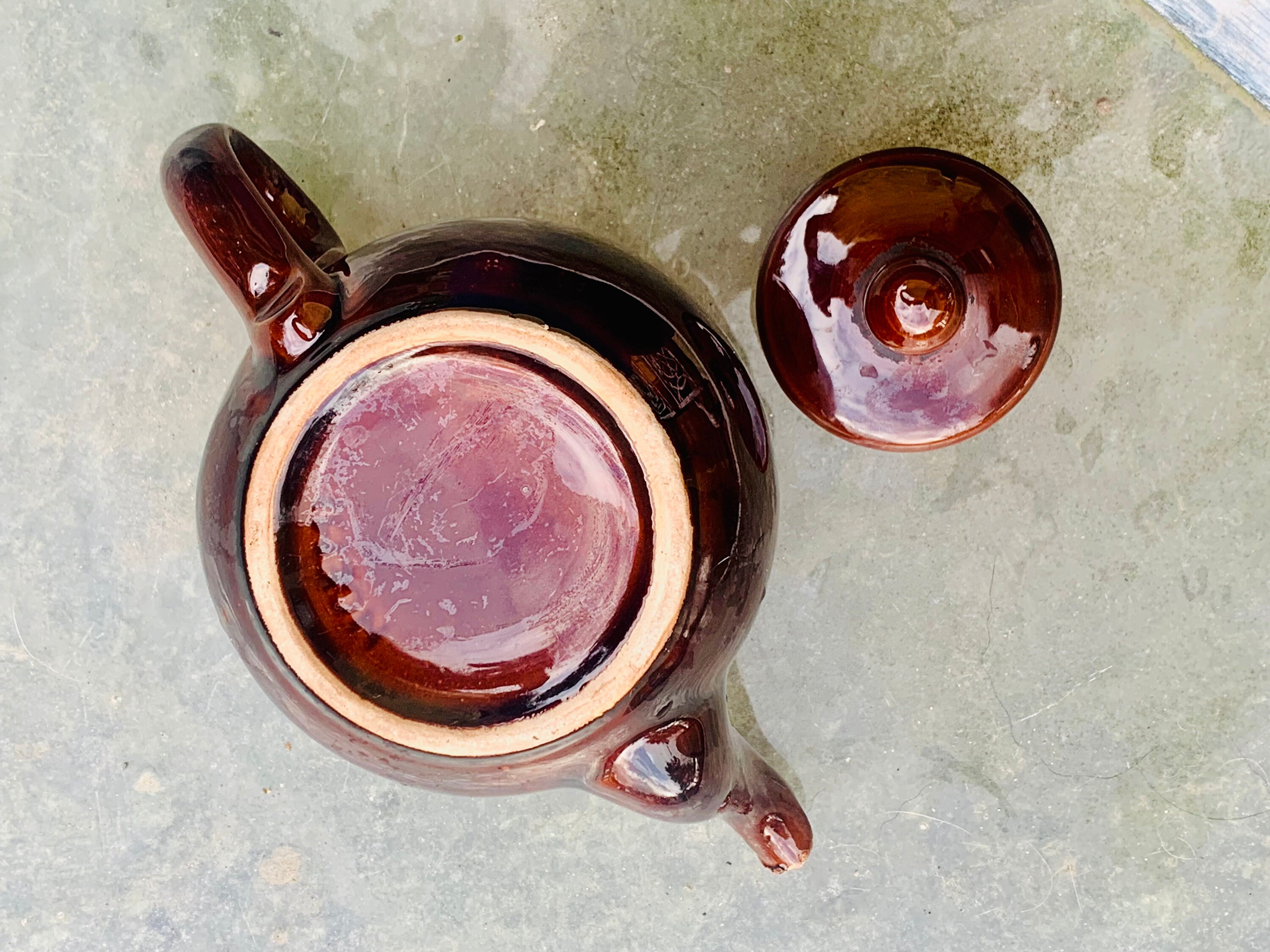 Terracotta Teapot Beautiful Antique Teapot in Brown Glazed Terracotta ...