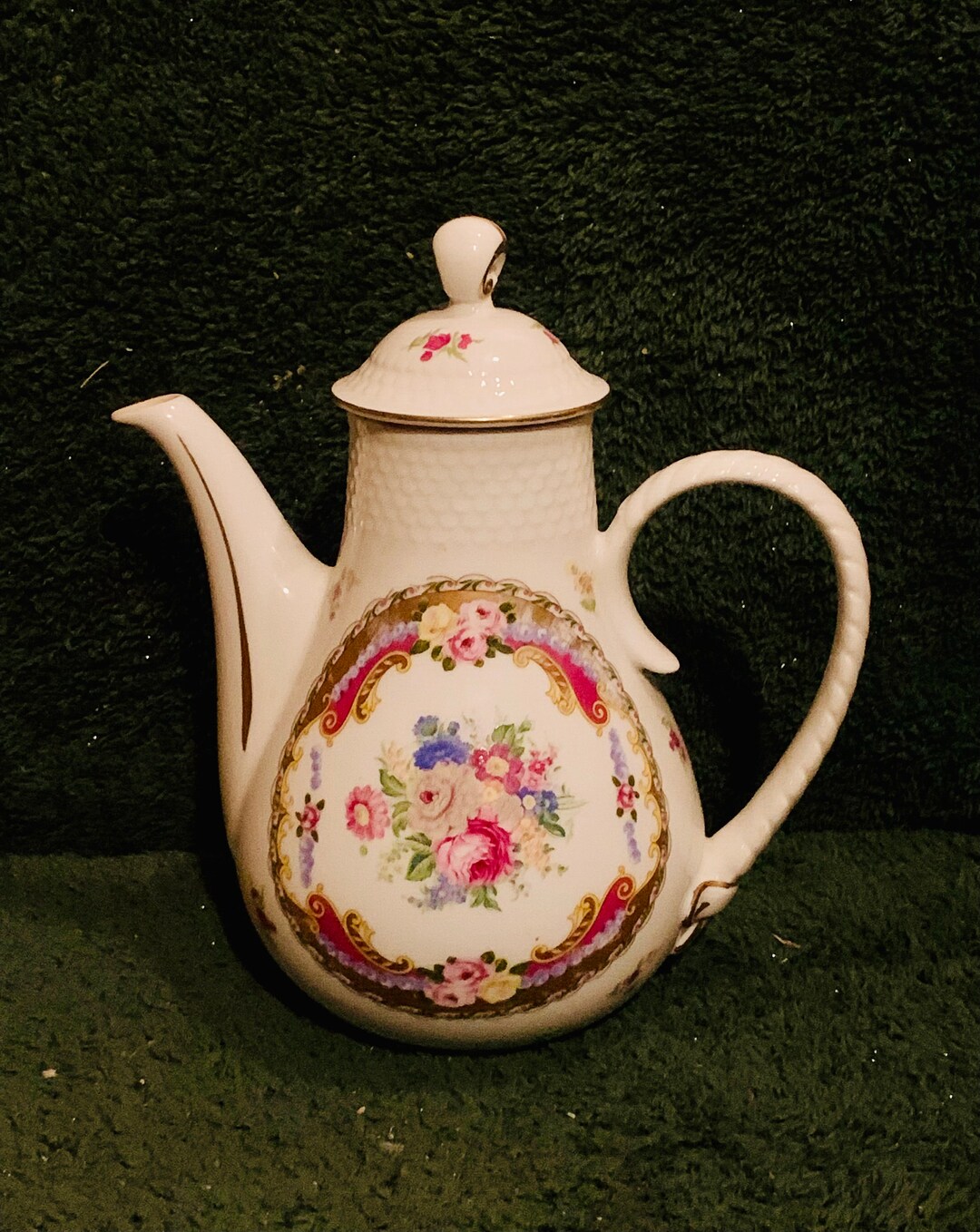 Depos T Limoges Bavaria Porcelain Teapot, Beautiful Vintage Flowered ...