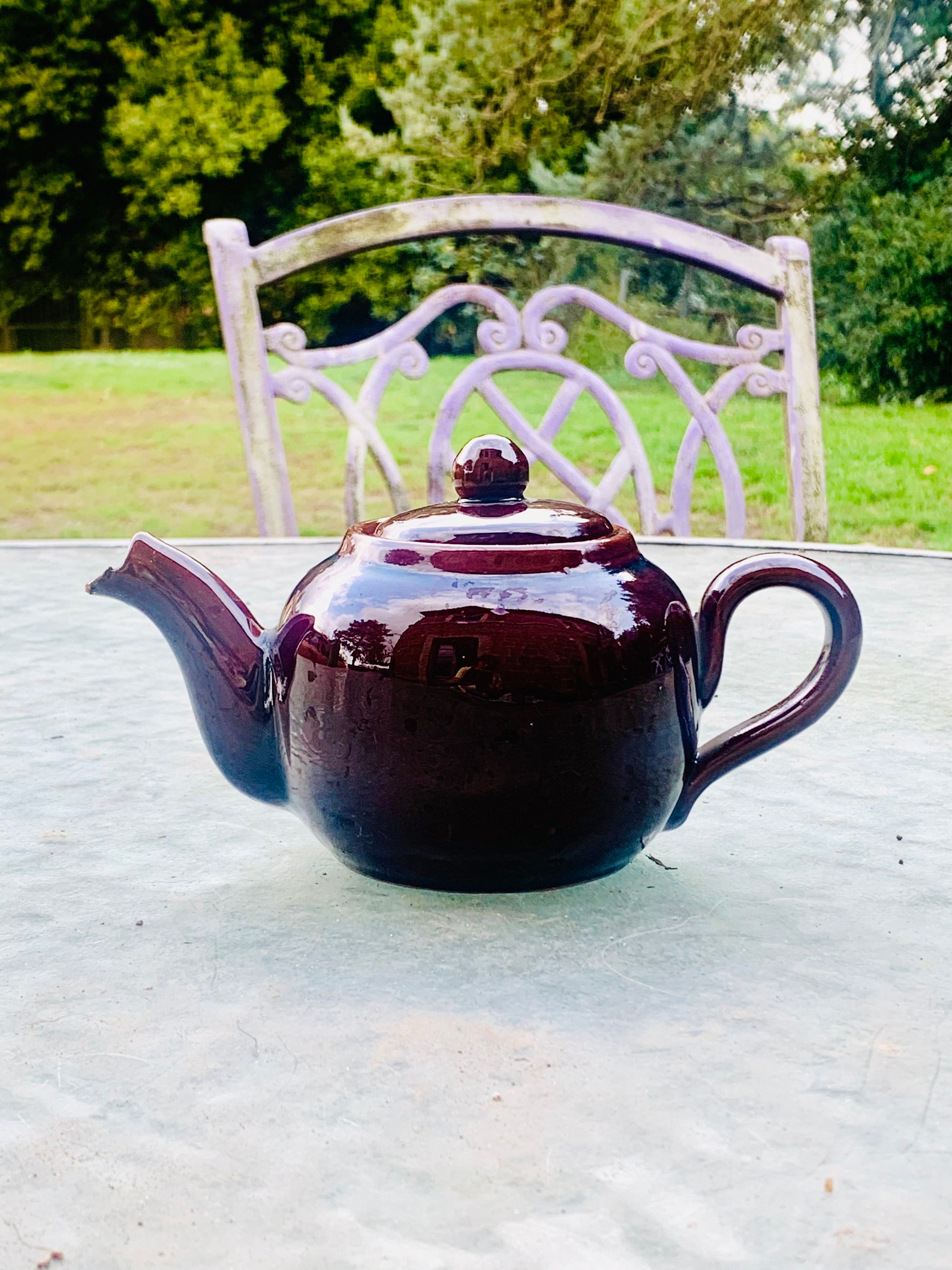 Terracotta Teapot Beautiful Antique Teapot in Brown Glazed Terracotta ...