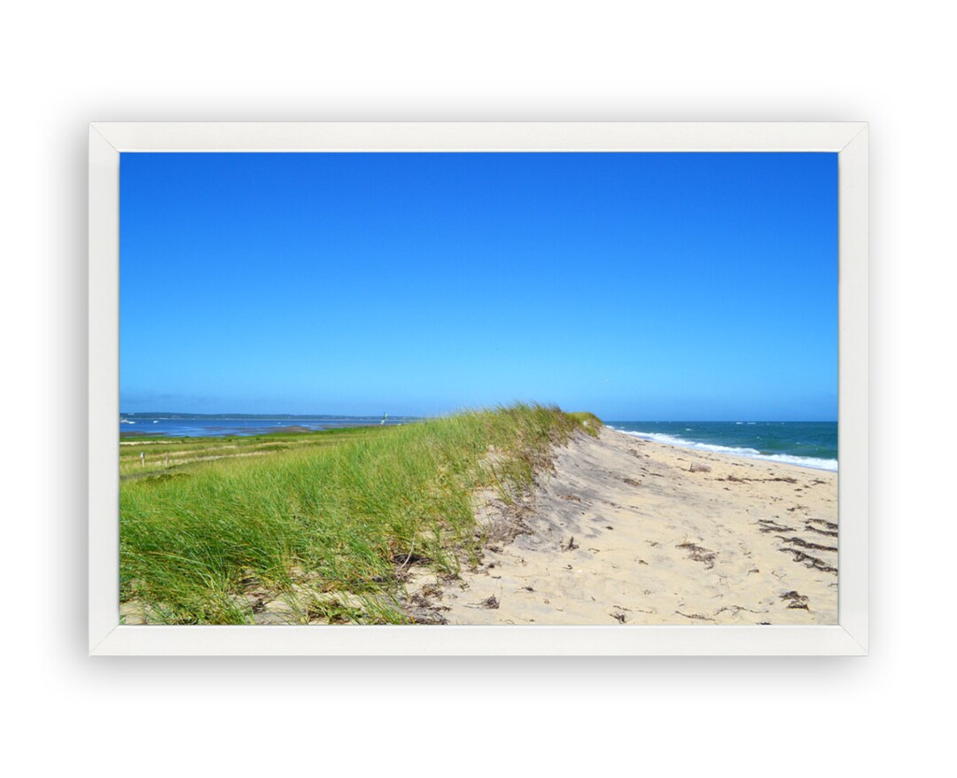 Katama Beach Martha's Vineyard Framed Wall Art Photography - 12" X 18 ...